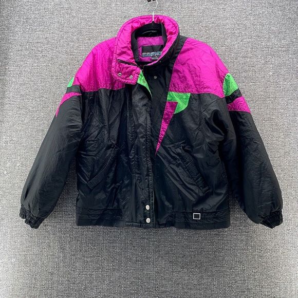 No Brand | Jackets & Coats | Vintage Ski Jacket Womans Medium 8s Black ...